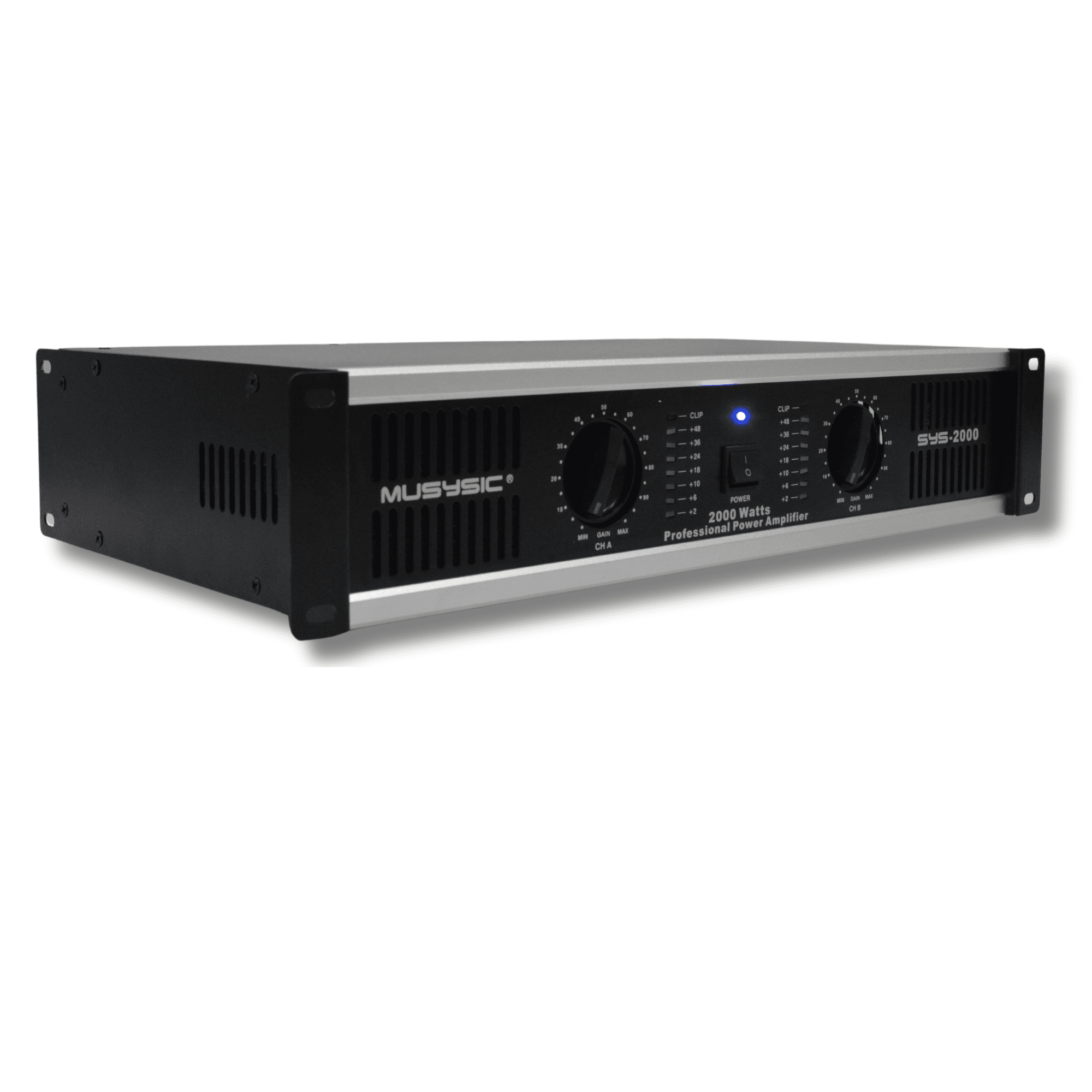 MUSYSIC 2 Channel Power Amplifier Distortion Free and Clear Sound ...