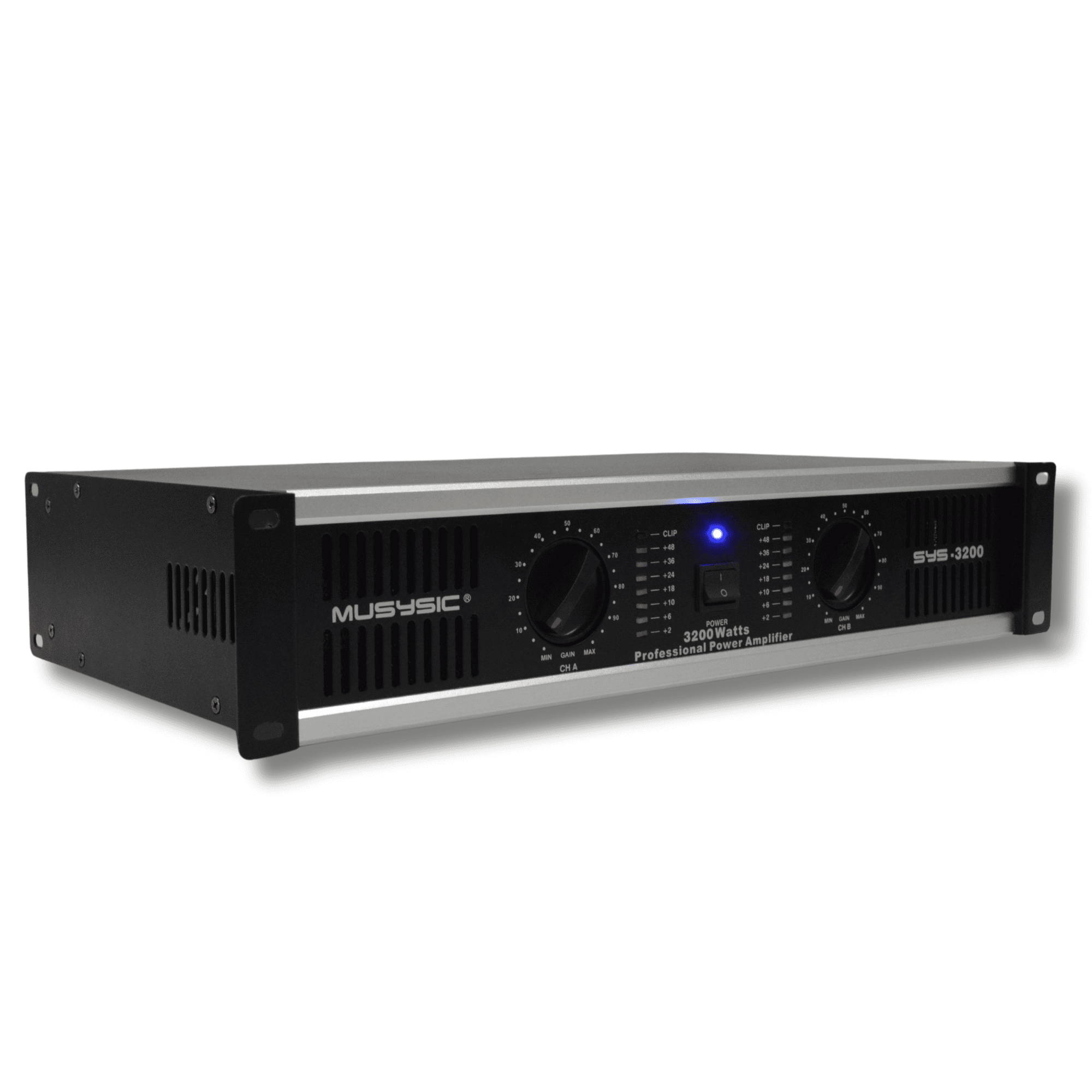 MUSYSIC 2 Channel Power Amplifier Distortion Free and Clear Sound ...