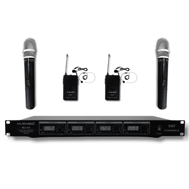 Sound Town Professional UHF Handheld Wireless Microphone System with LED Display, 2 Handheld ...