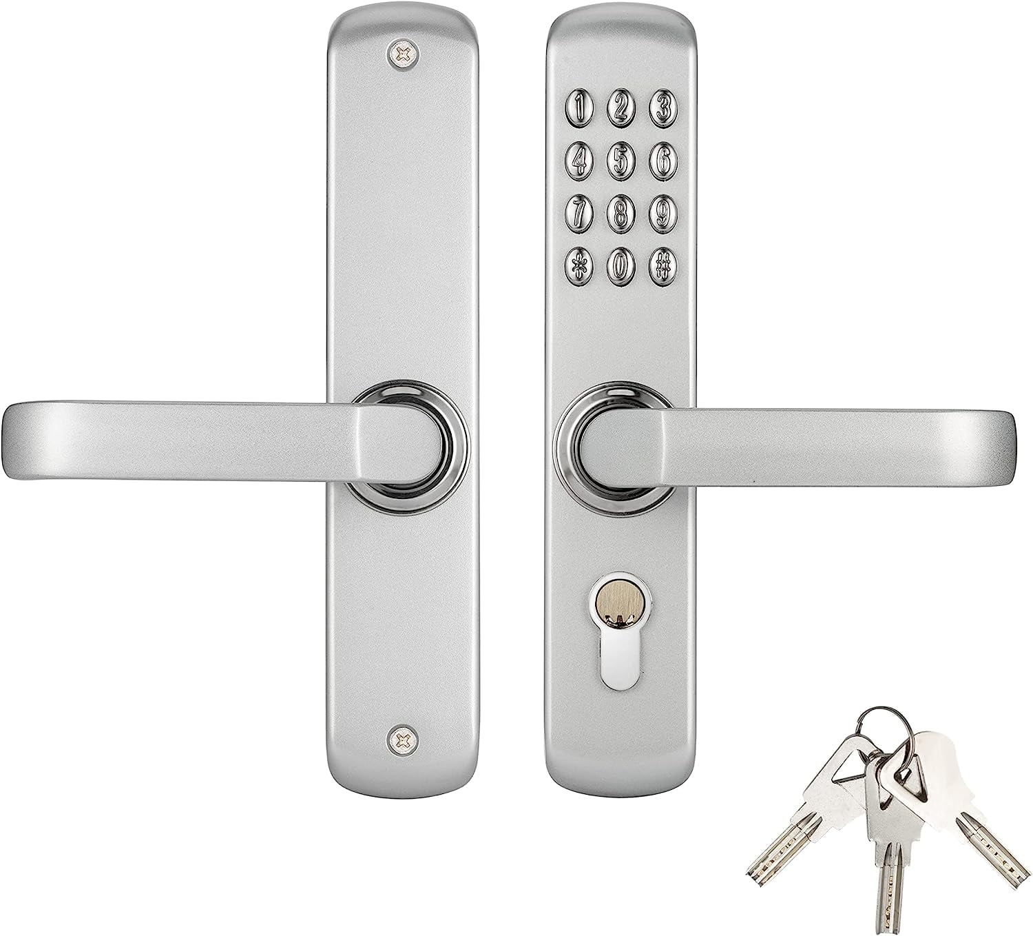 MUTEX Mechanical Keyless Lock MX230S with Keypad & Mechanic Key Entry ...