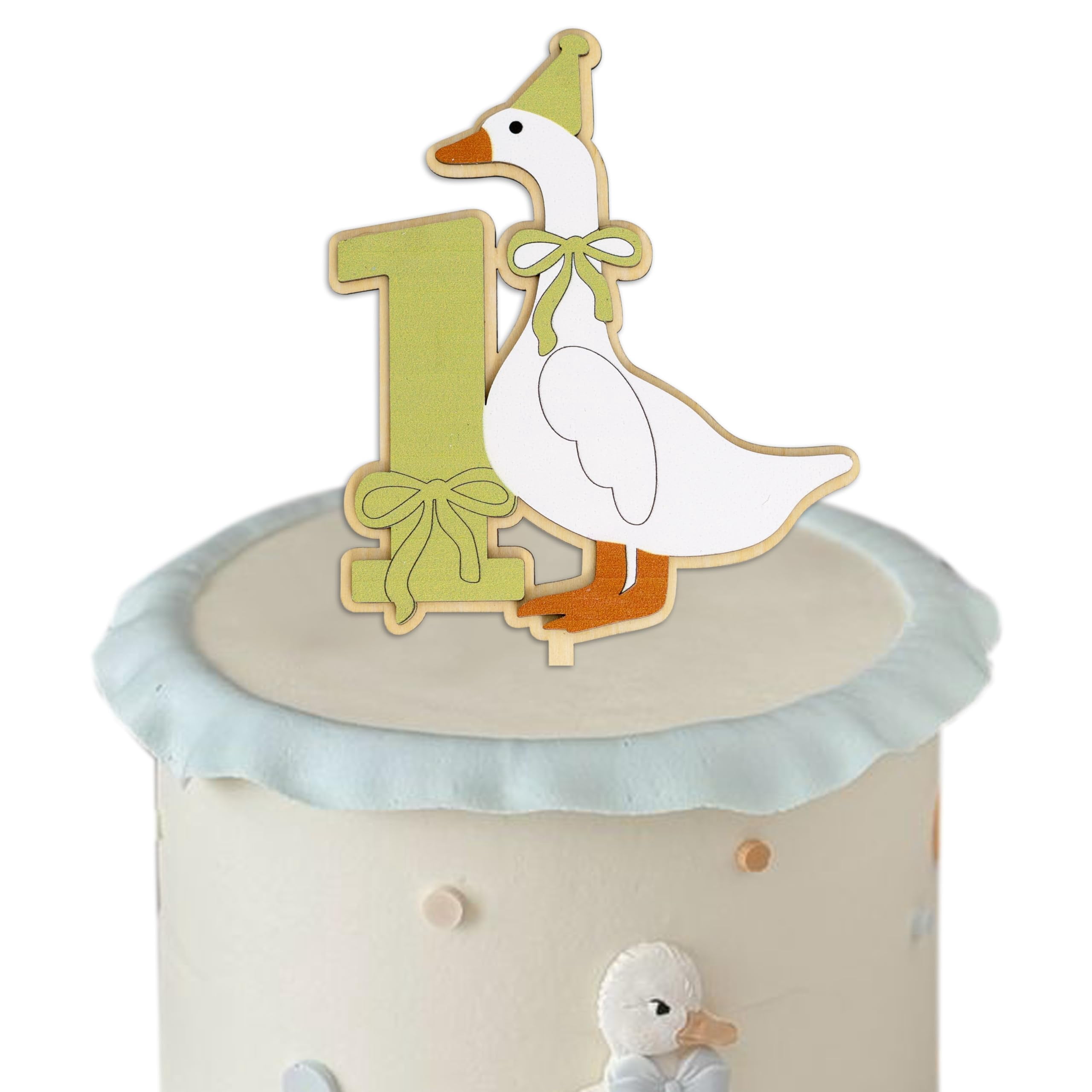 MUWEOL Goose One Cake Topper - First MDH1Birthday Cake Topper, Silly ...