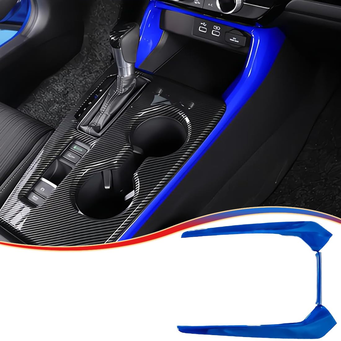 MUXEE 11th Gen Civic 3PCS Gear Shift Panel Cover Side Trim for Honda ...