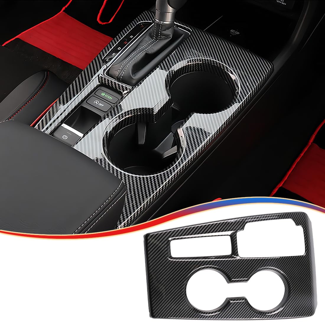 MUXEE 11th Gen Civic RRF12 Center Console Frame Gear Shift Panel Cover ...
