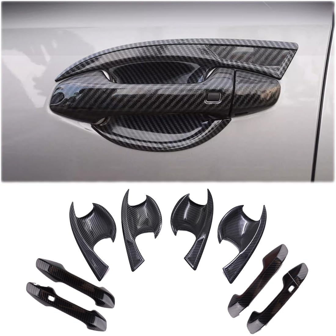 MUXEE 9Pcs Car Exterior MMF7 Door Handle Cover Trim Door Handle Bowl ...