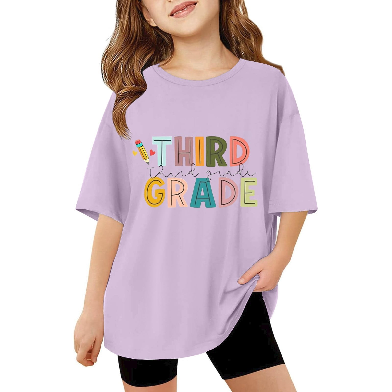 MUXiin 3Rd Grade Shirt For Girls First Day of Third Grade Shirt Kids ...