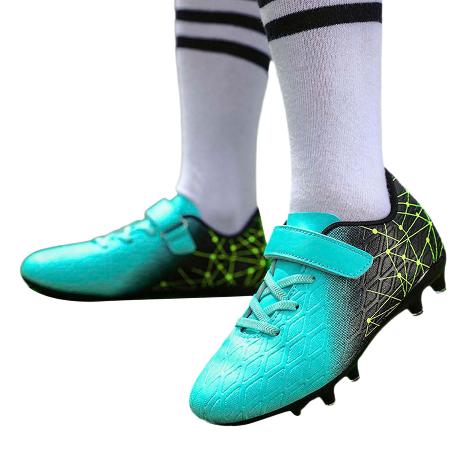 MUXiin Boys Girls Soccer Cleats Firm Ground Youth Football Cleats ...