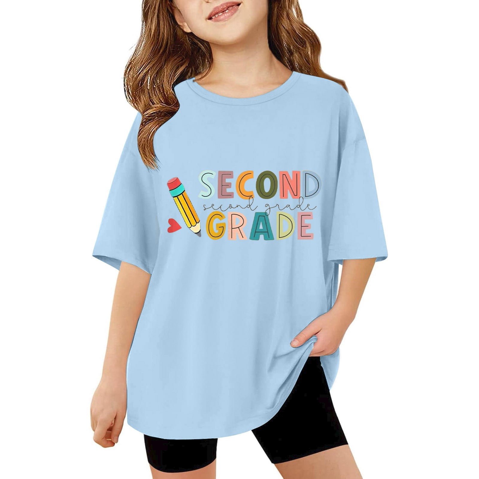 MUXiin First Day of Second Grade Shirt Kids Back to School Boys Girls ...