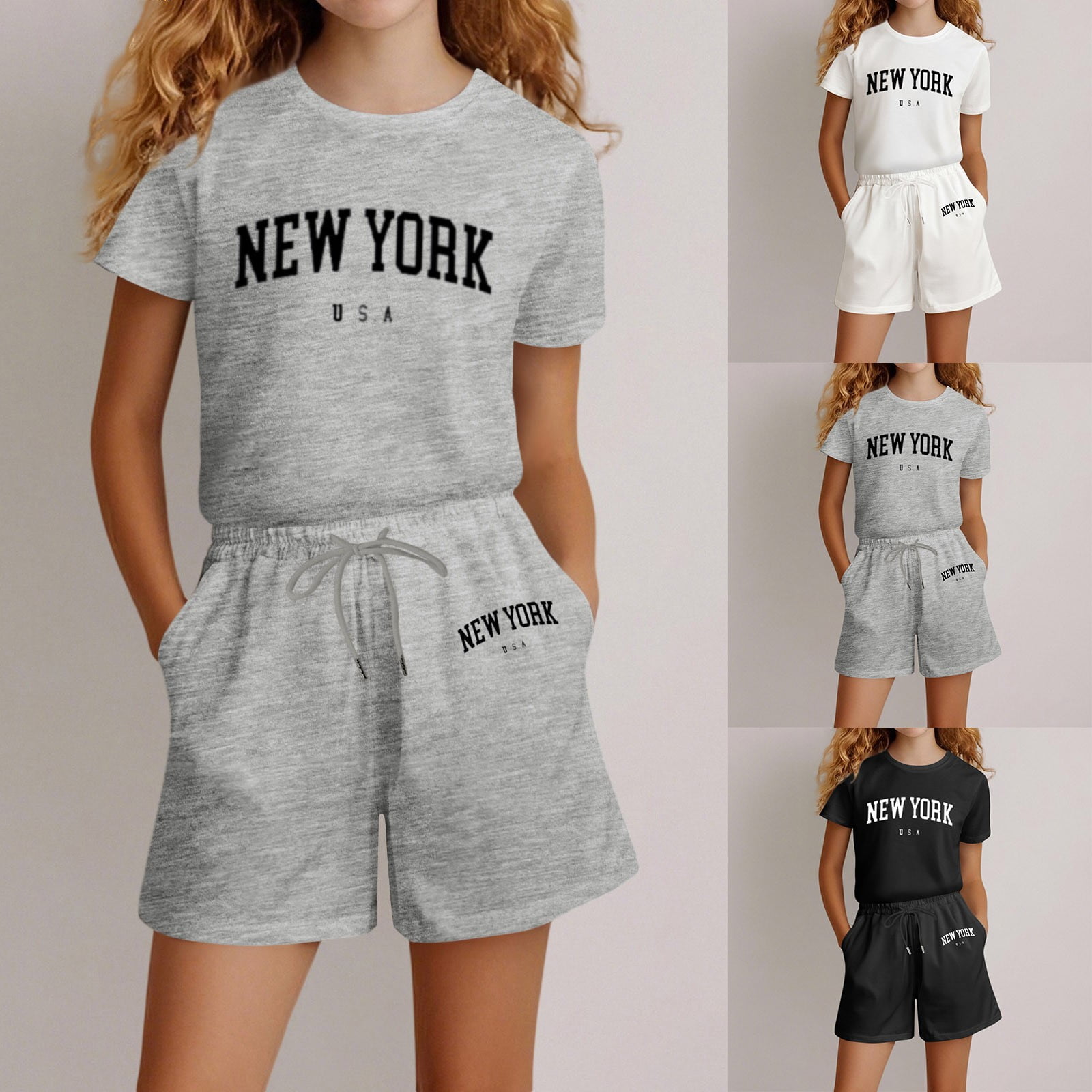 MUXiin Girls Outfits Size 10-12 Animal Print Short Sleeve Tee and ...