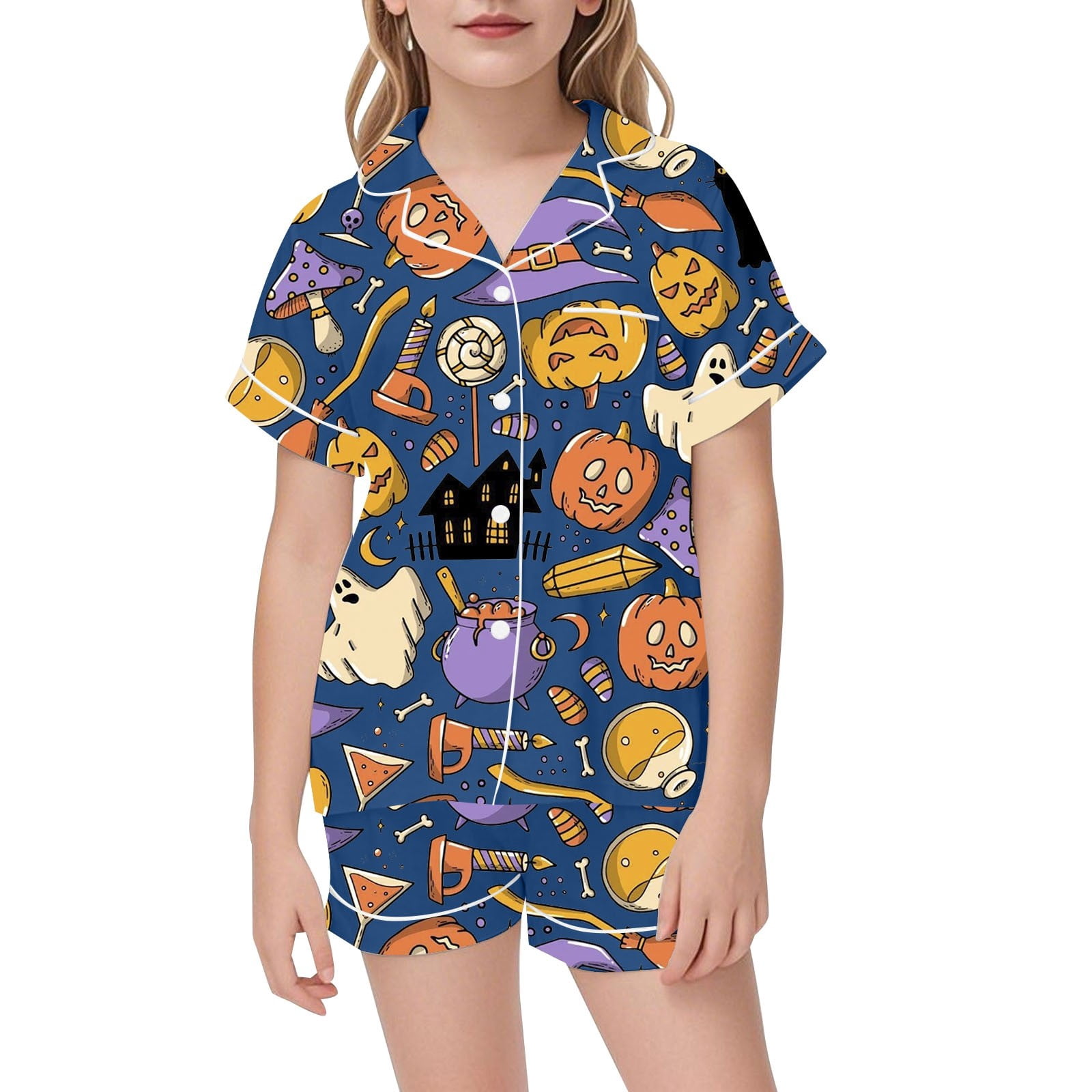 MUXiin Kids Halloween Pajamas Toddler,Nightgown Girls Halloween Pajamas ...