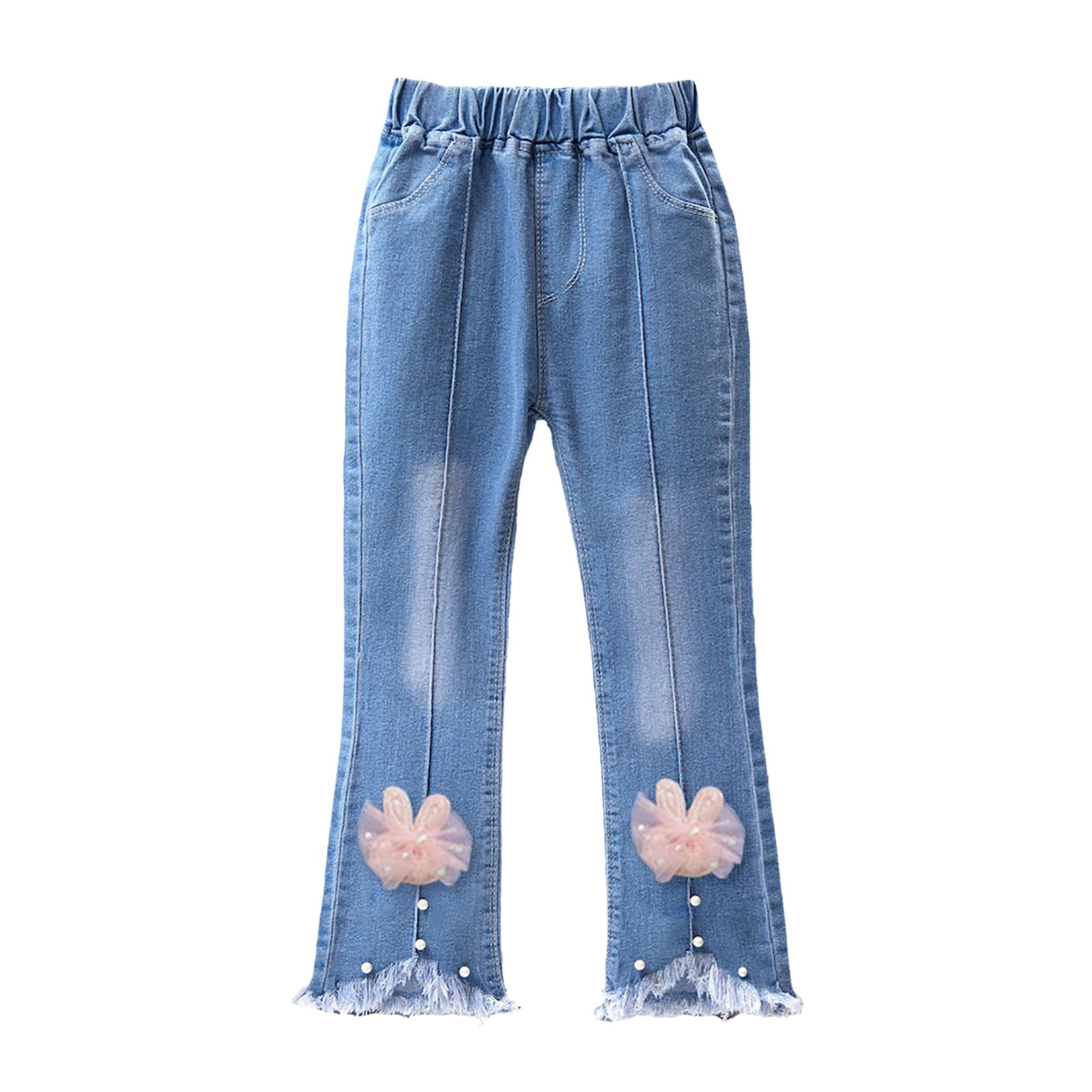 MUXiin Toddler Girl Pants Size 4 Solid Color Wide Leg Girls Sweatpants ...