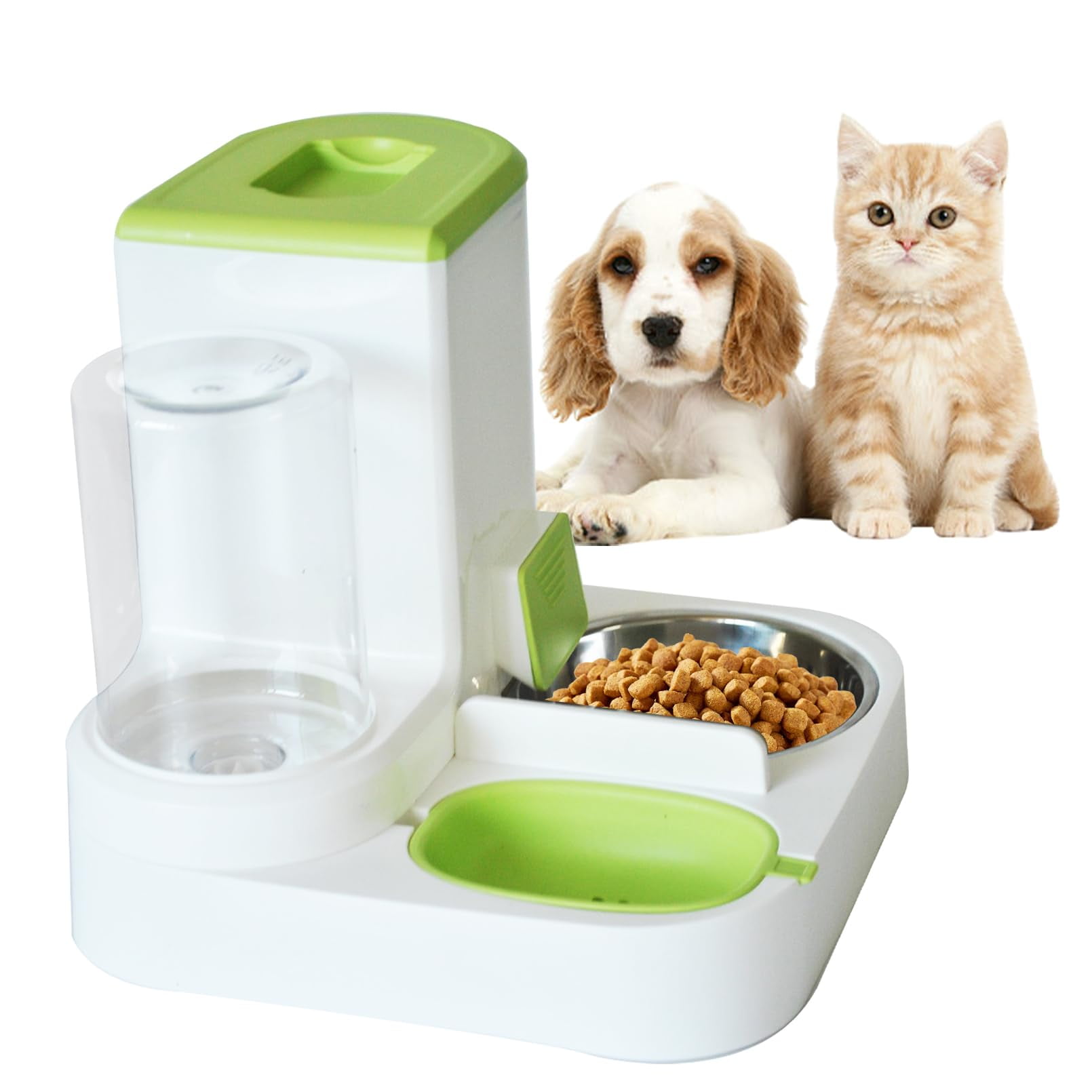 MUYG Automatic Cat Food TMA2 and Water Dispenser Set Gravity Pet Feeder ...