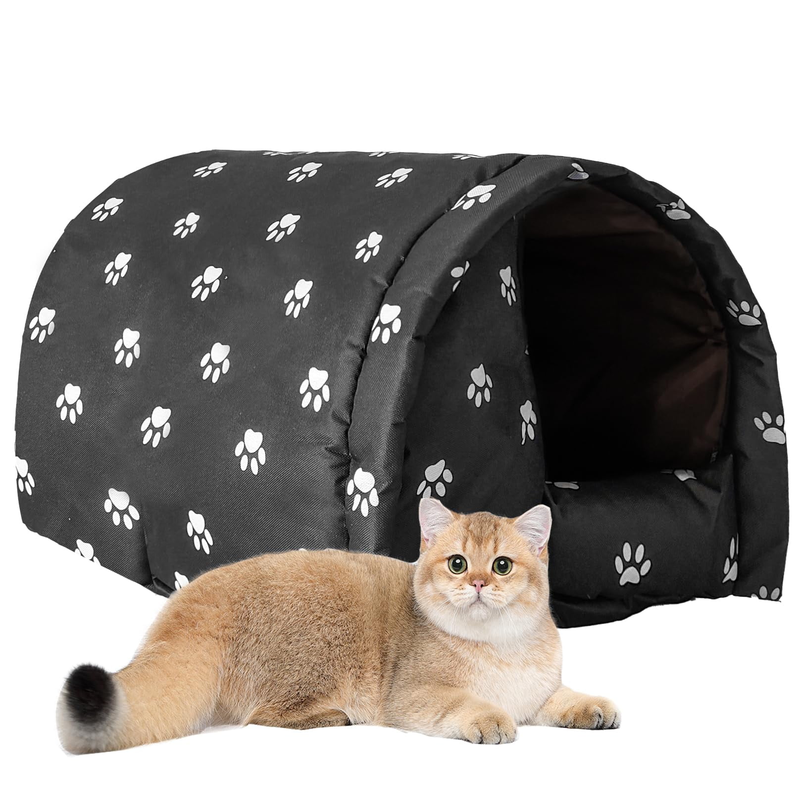 MUYG Cat House for Outdoor,Weatherproof Warm Feral Cats Shelter Outside ...