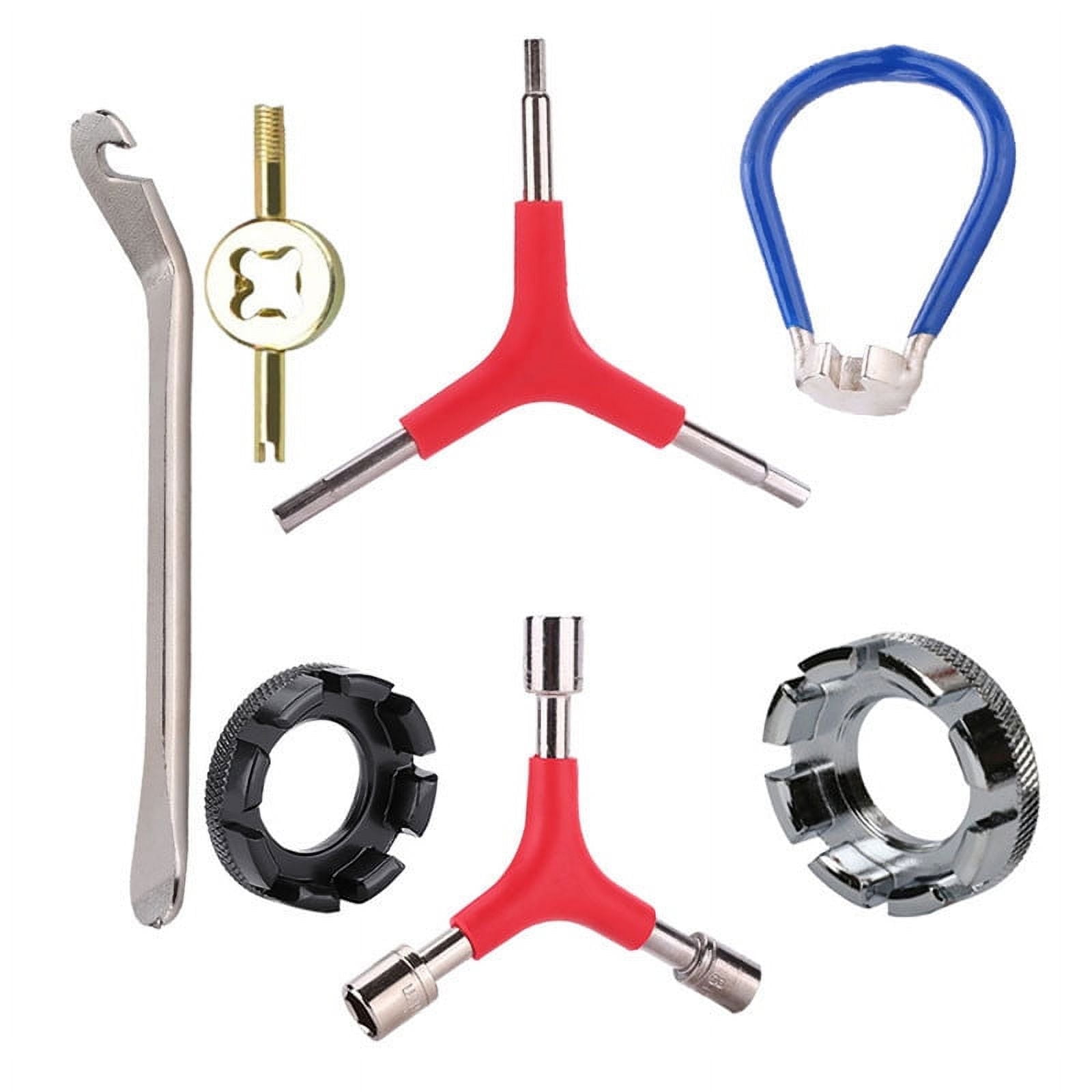 MUZHIYUA 7 Piece Set Bike Tire Lever Steel Curved Tyre Tire Lever ...