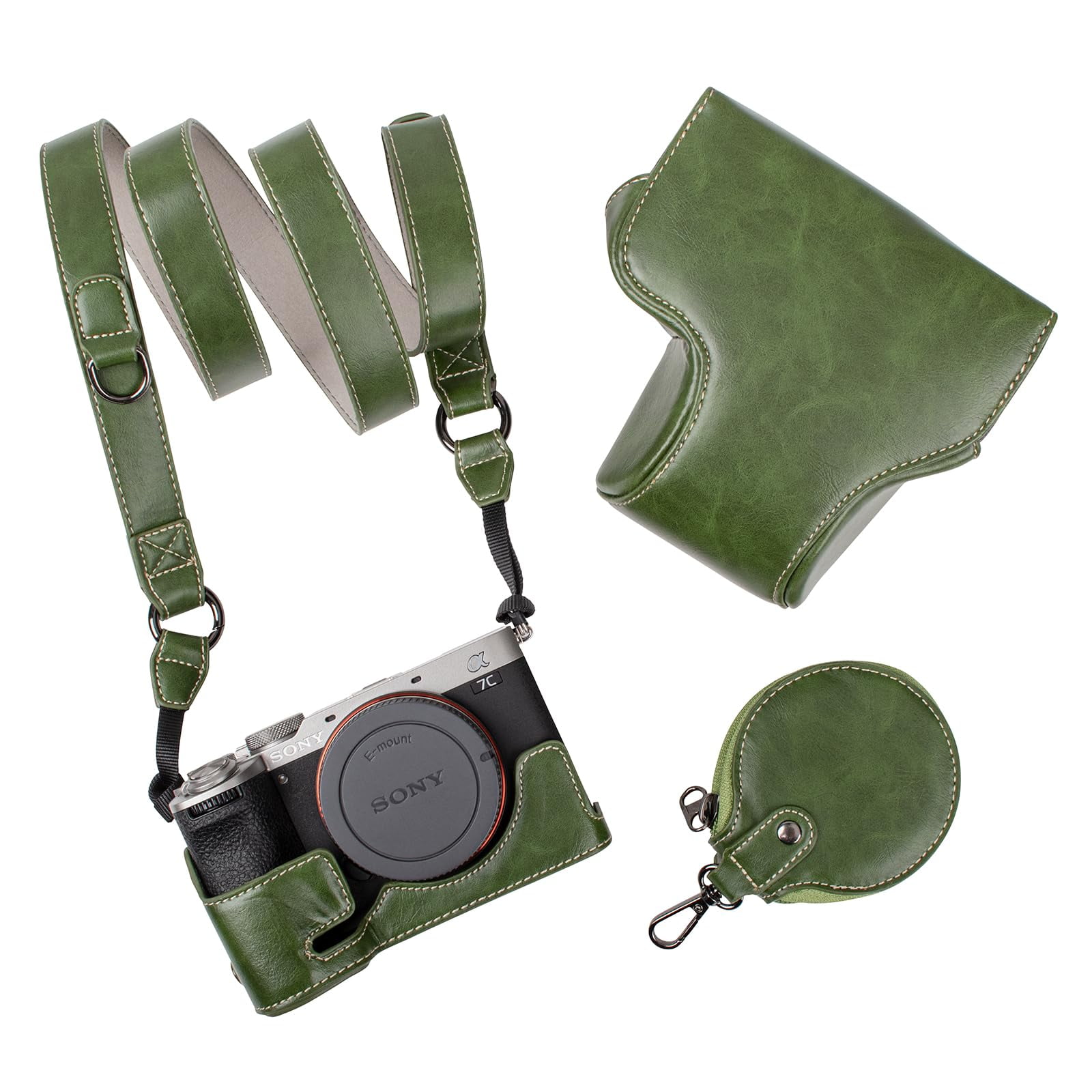 MUZIRI KINOKOO Sony A7C RRF12 II Case, Retro Protective Case for Sony ...