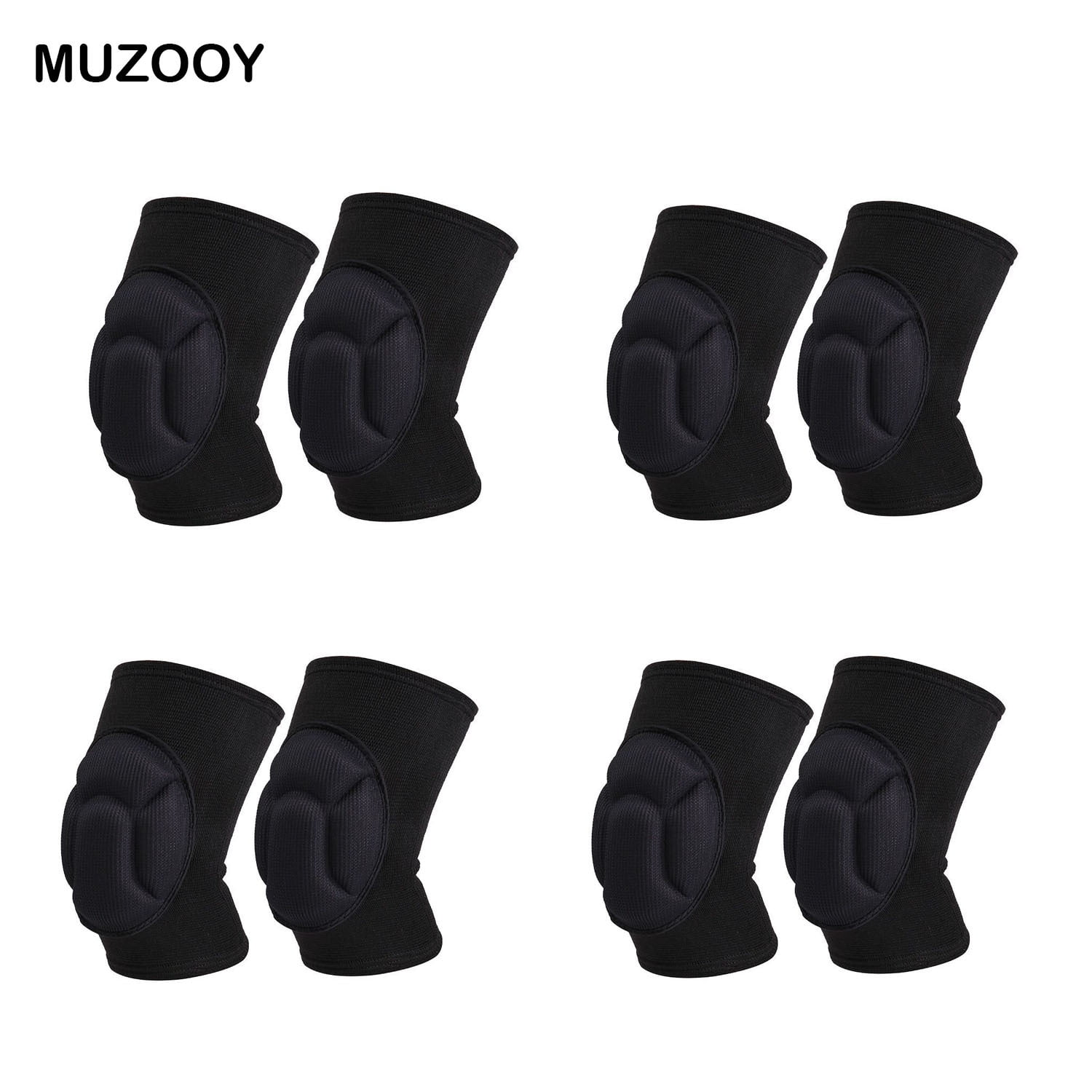 MUZOOY 4-Pair Elastic Knee Pads S, Thick Sponge Collision Avoidance ...