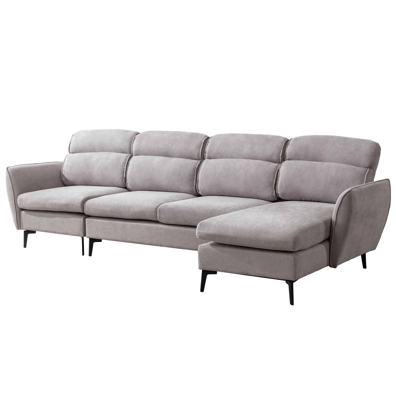 Rimini I867 Sectional Sofa, Light Grey, Right Hand Chaise - Walmart.com