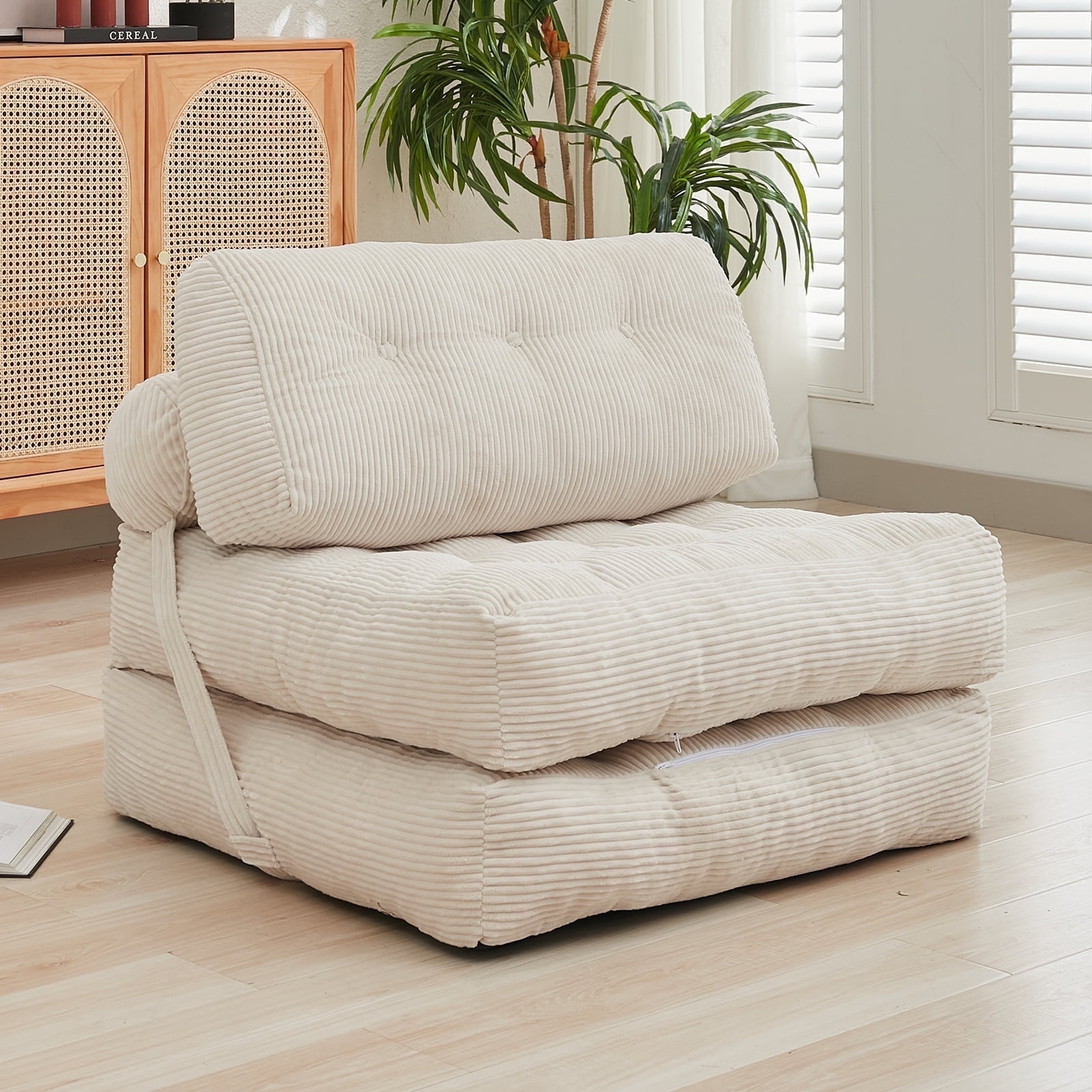 MUZZ Foldable Floor Sofa Bed,Convertible Folding Lazy Sofa Cushion with ...