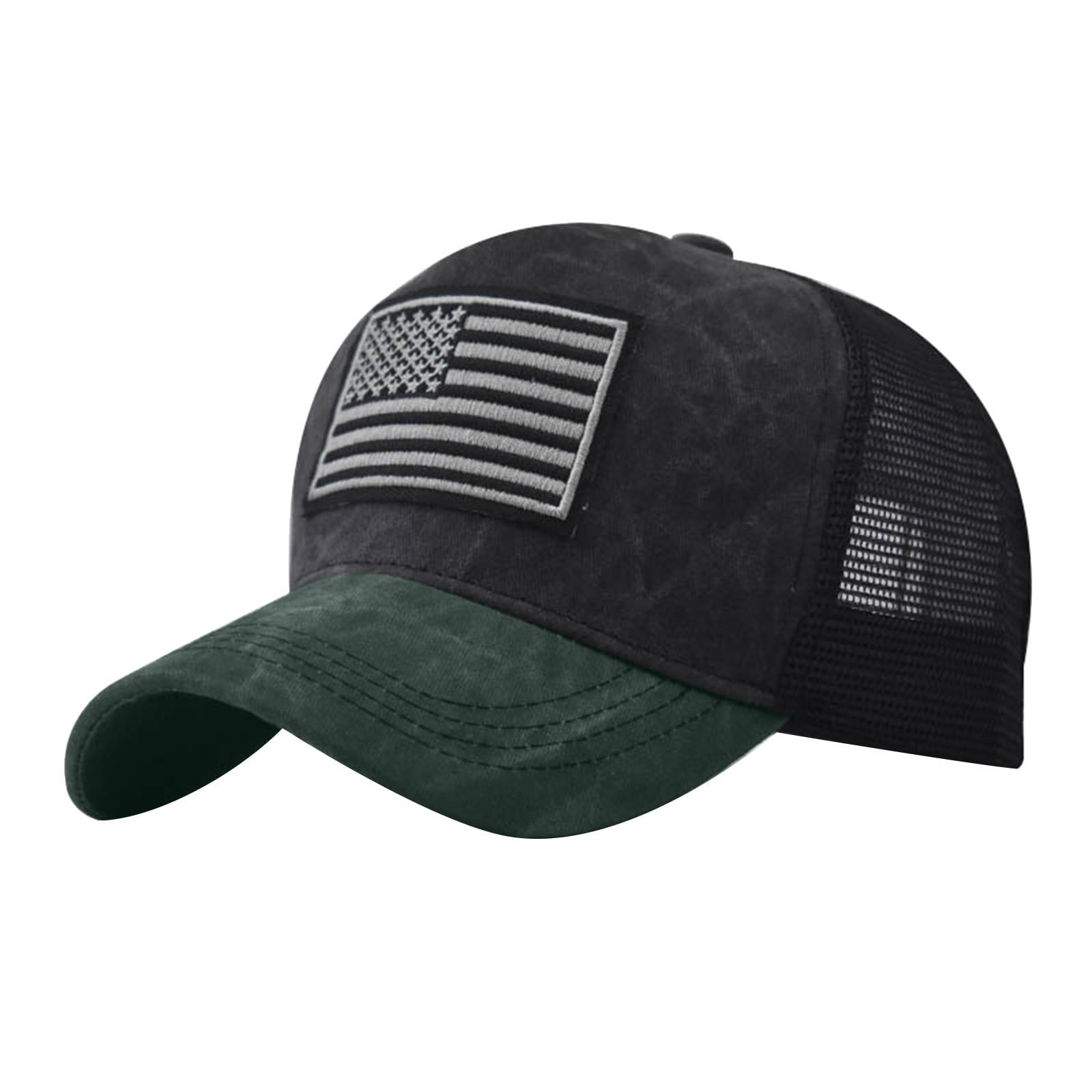 MUszwe American Flag Baseball Cap Low Profile Mesh Casual Adjustable ...
