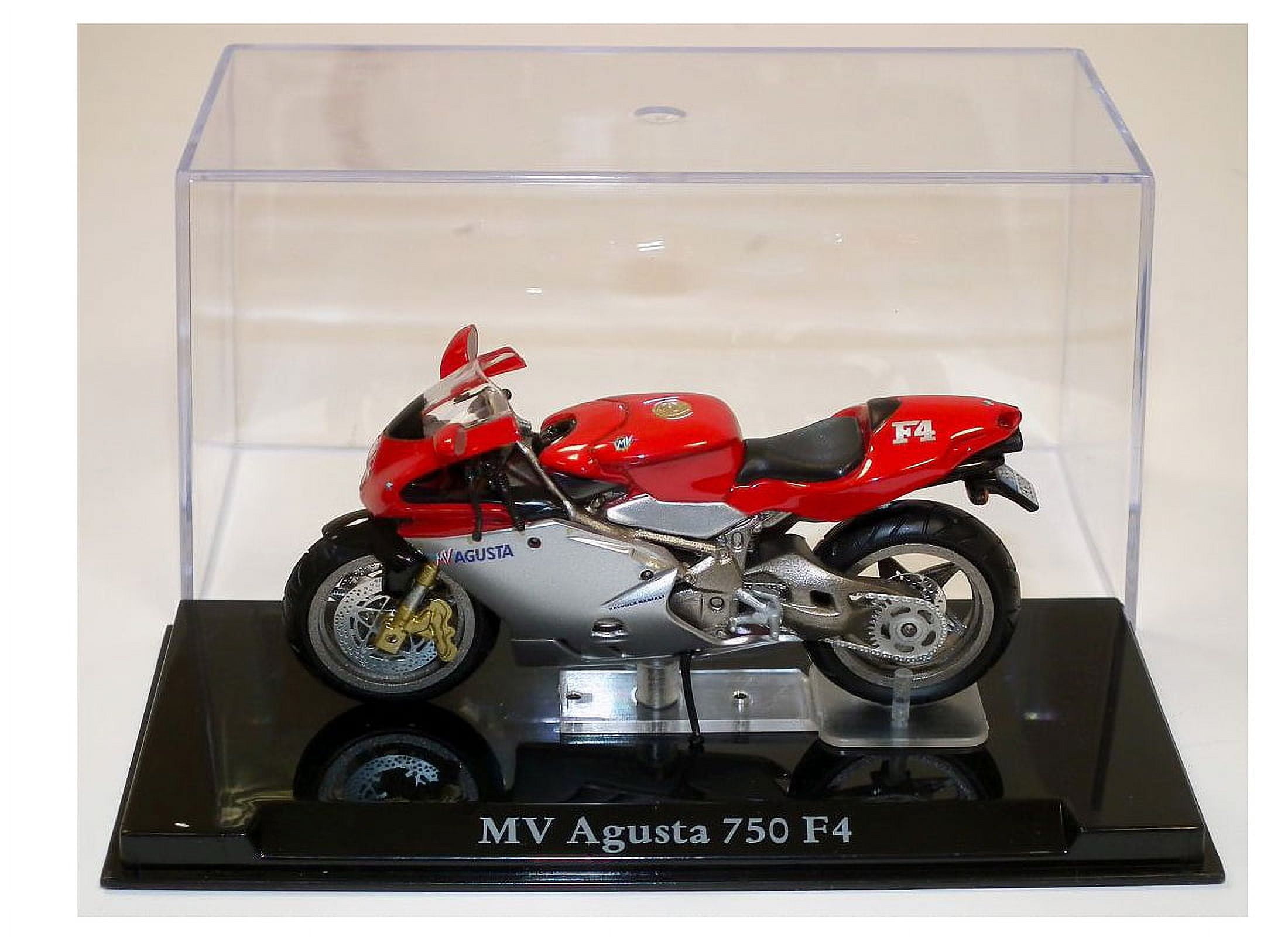 MV Agusta 750 F4 1:24 scale Diecast Model Motorcycle in Red and Silver ...