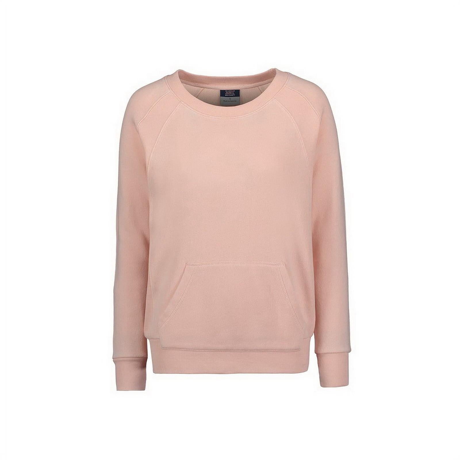 MV Sport W20170 Michaela Angel Fleece Crew-Cameo Pink [326]-XL ...