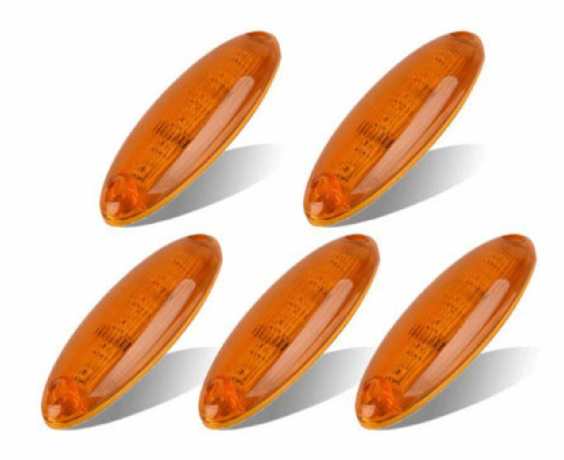 MVP 5x Top Lamp / Cab Clearance Amber Lights Compatible with Freghtliner Cascadia - Walmart.com