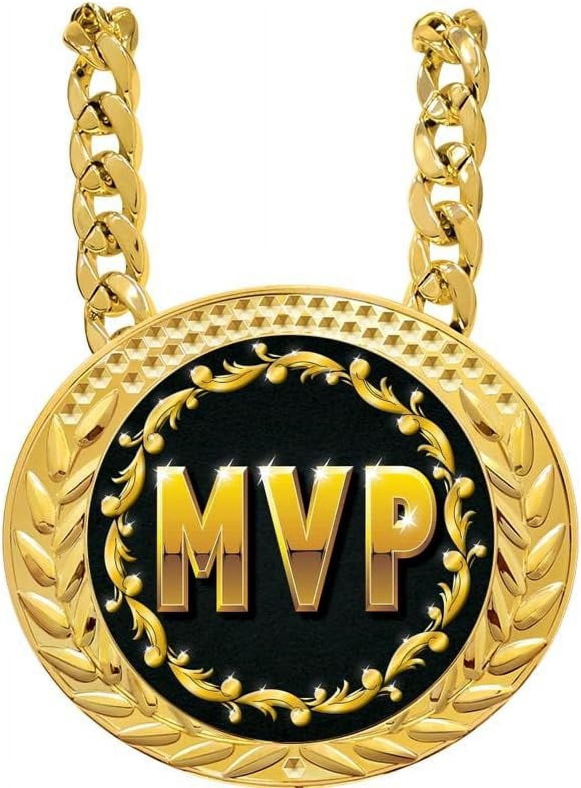 MVP Champion Turnover Chain Medal, 6" Greatest of All Time Gold Champ ...