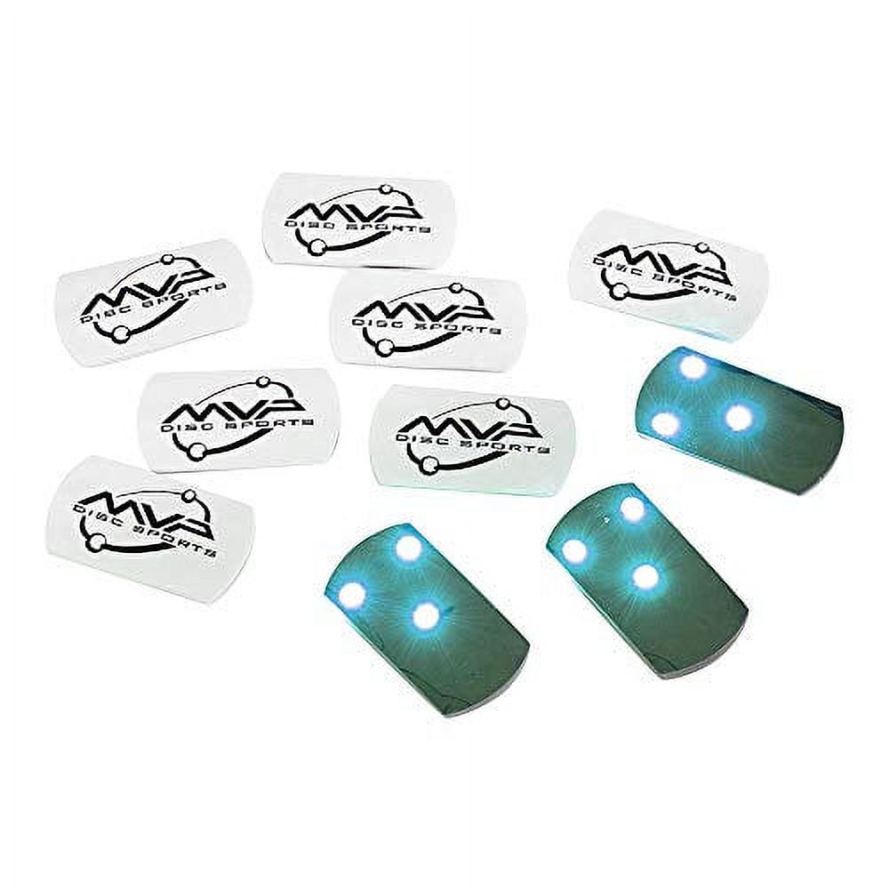 MVP Disc Golf Flat LED Tri-lite Disc Golf Lights (Pack of 10 ...