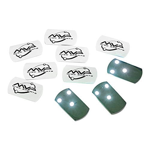 MVP Disc Golf Flat LED Tri-lite Disc Golf Lights (Pack of 10) (White ...