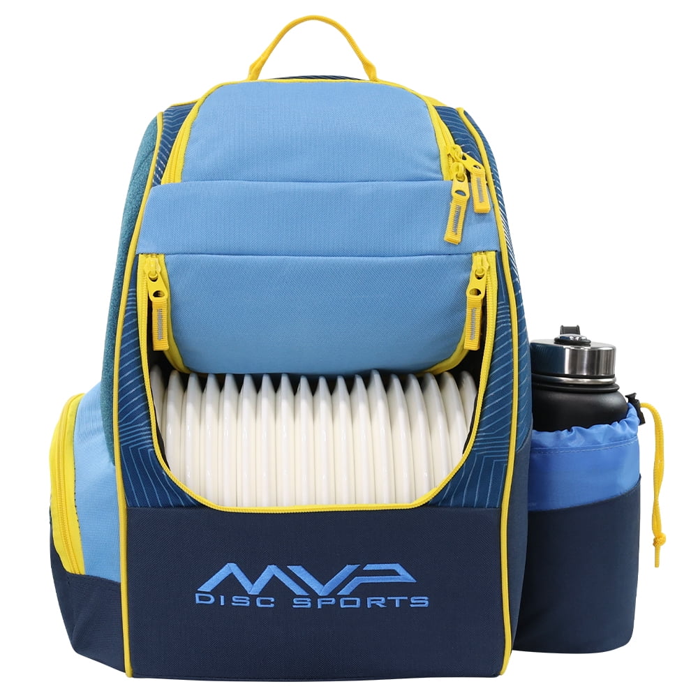 MVP Disc Sports Shuttle Disc Golf Backpack Bag (Light Cobalt/Midnight ...