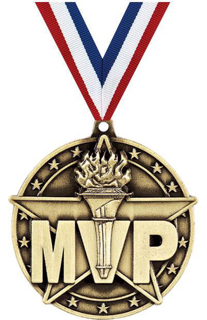MVP Medals, 2" Gold Diecast MVP Medal Award 5 Pack - Walmart.com