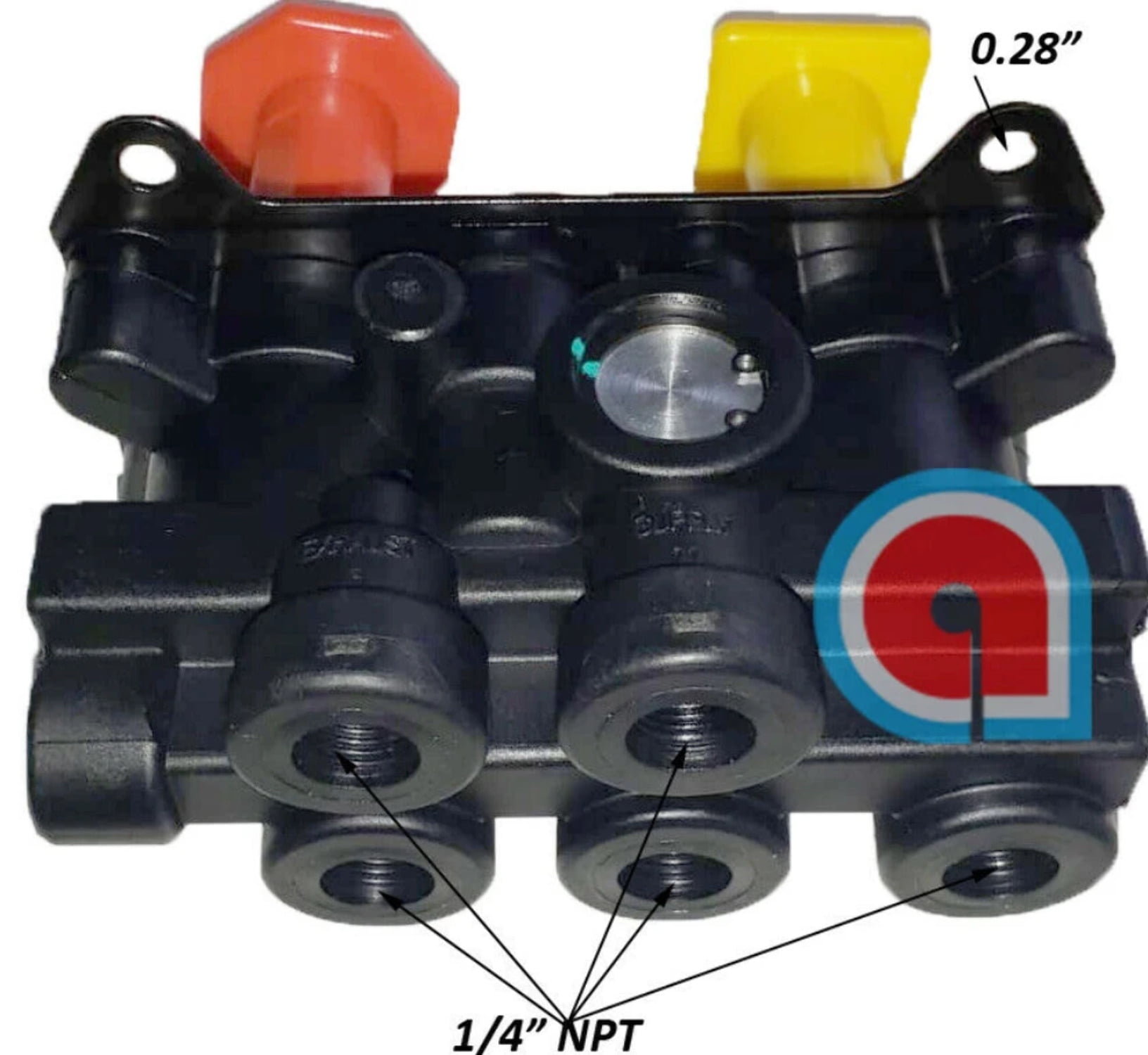 MVP Mv3 Dash Control Valve Module - Mv-3 - Trailer Parking Brake ...
