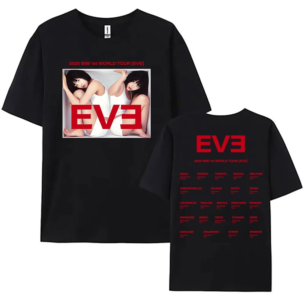 MVPCLO 2025 BIBI 1ST WORLD TOUR [EVE] T-shirt Korean Singer Graphic ...