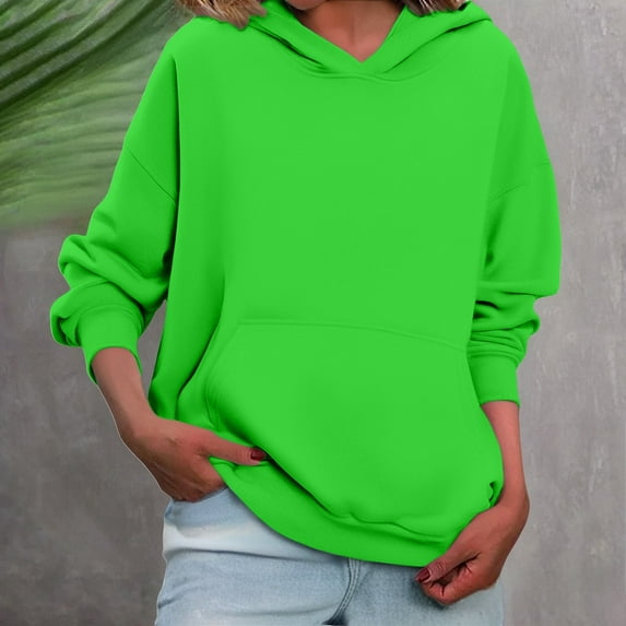 MVRLSH Hoodies For Women Oversized Fleece Hoodie With Pocket Long ...