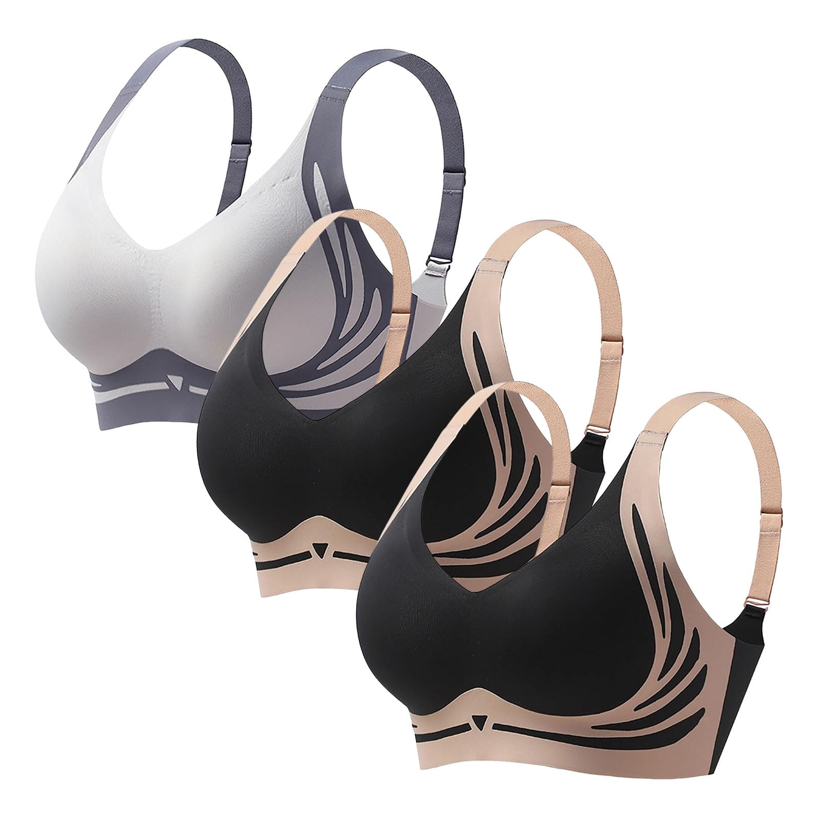 MVRLSH Jelly Bras For Women Powerful Bra For Women No Underwire ...