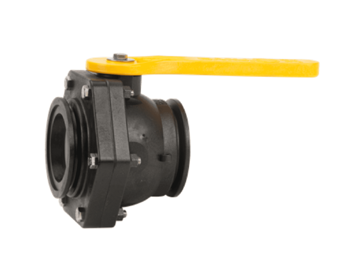 Banjo Manual 2-Way Ball Valve,Flange,Polypro MVS300CFFP - Walmart.com