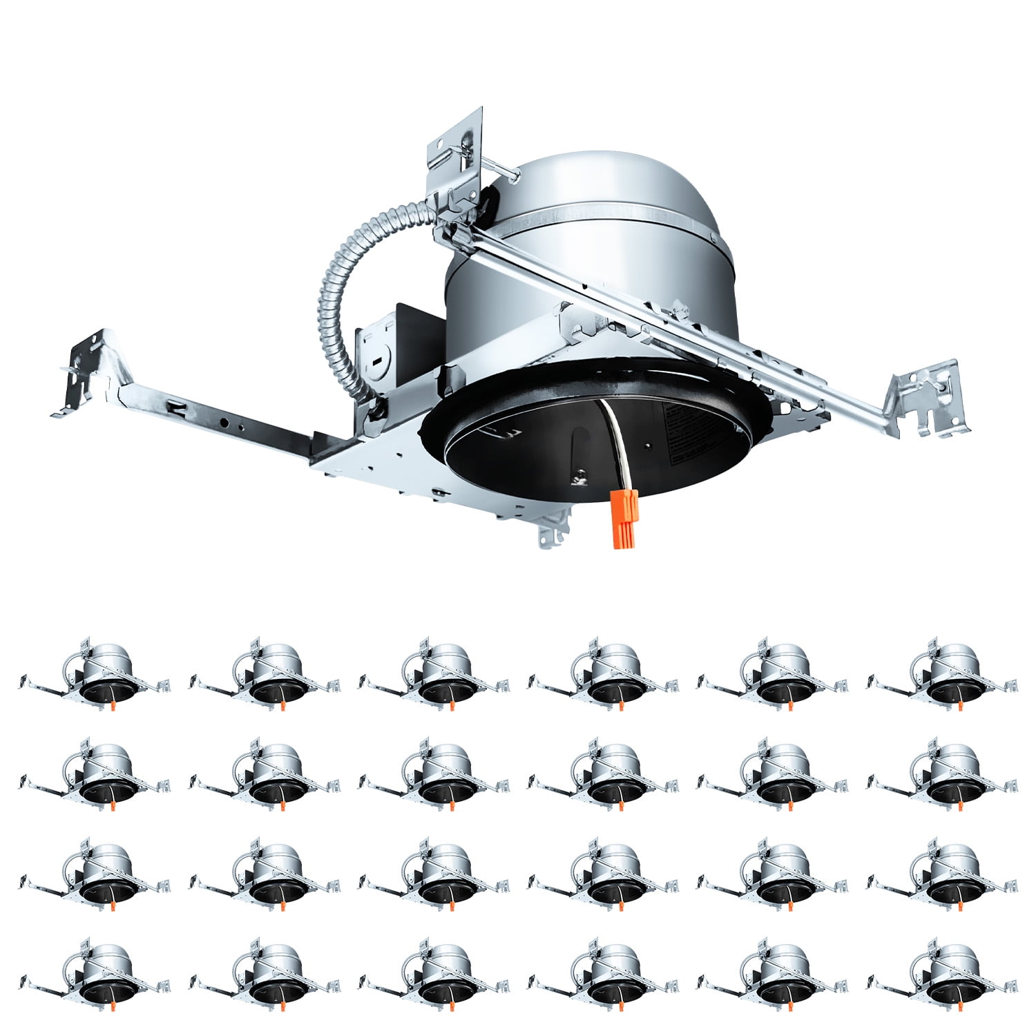 MW 24 Pack 6 inch Recessed Lighting Housing Can Light New Construction ...