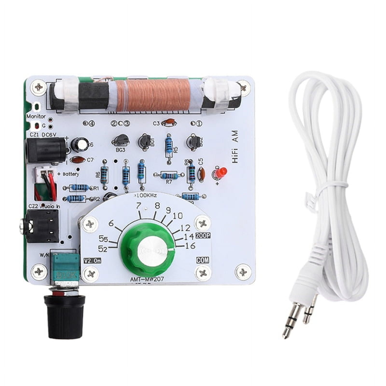 MW AM Radio Transmitter Kit 525-1605kHz, 6V DIY Circuit Board for Radio ...