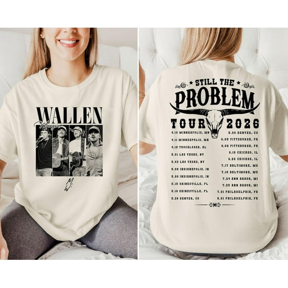 MW Country Music Tour 2026 Graphic T-Shirt – Western Bull Skull Concert ...