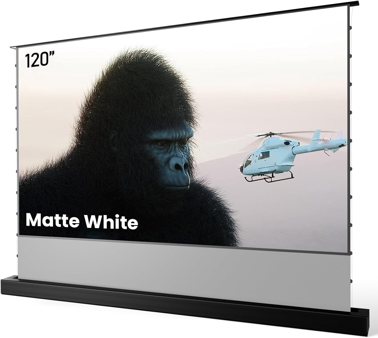 MW-F220 120" Motorized Floor Rising Matte Projector Screen ，4K/8K Ultra ...