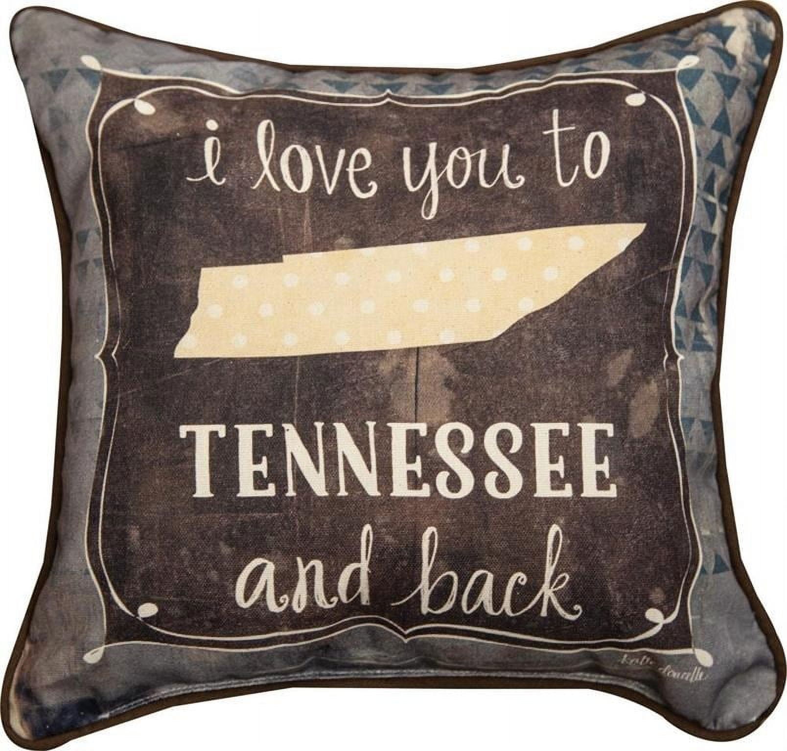 MW I Love You To Tennessee & Back Kd12 Dtf Pillow W Piping 12X12 ...