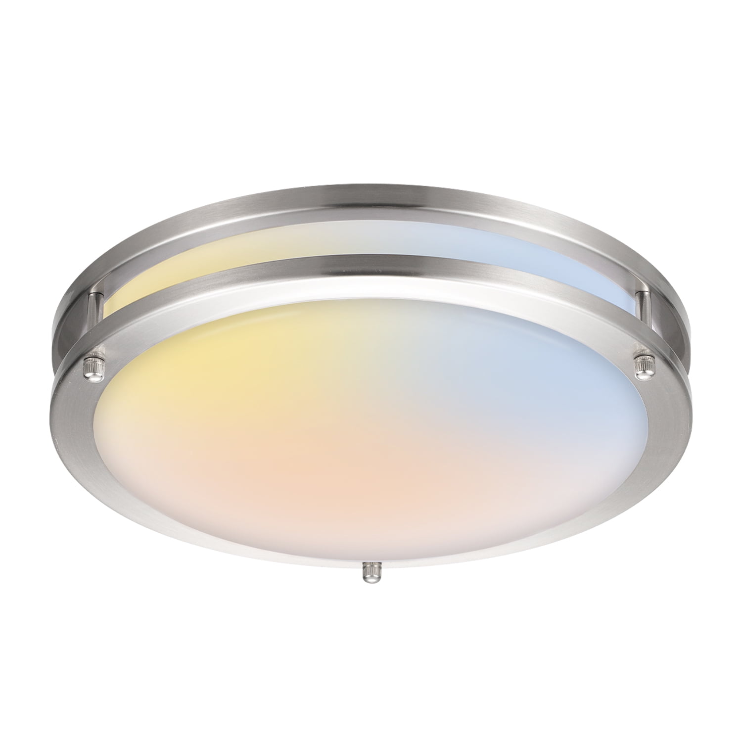 MW Lighting 16 inch Flat Overhead LED Flush Mount Ceiling Fixture, 5 ...