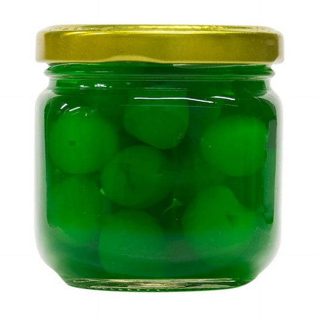 MW Polar Preserved Green Maraschino Cherries Garnish, Stemless, 7oz Jar ...