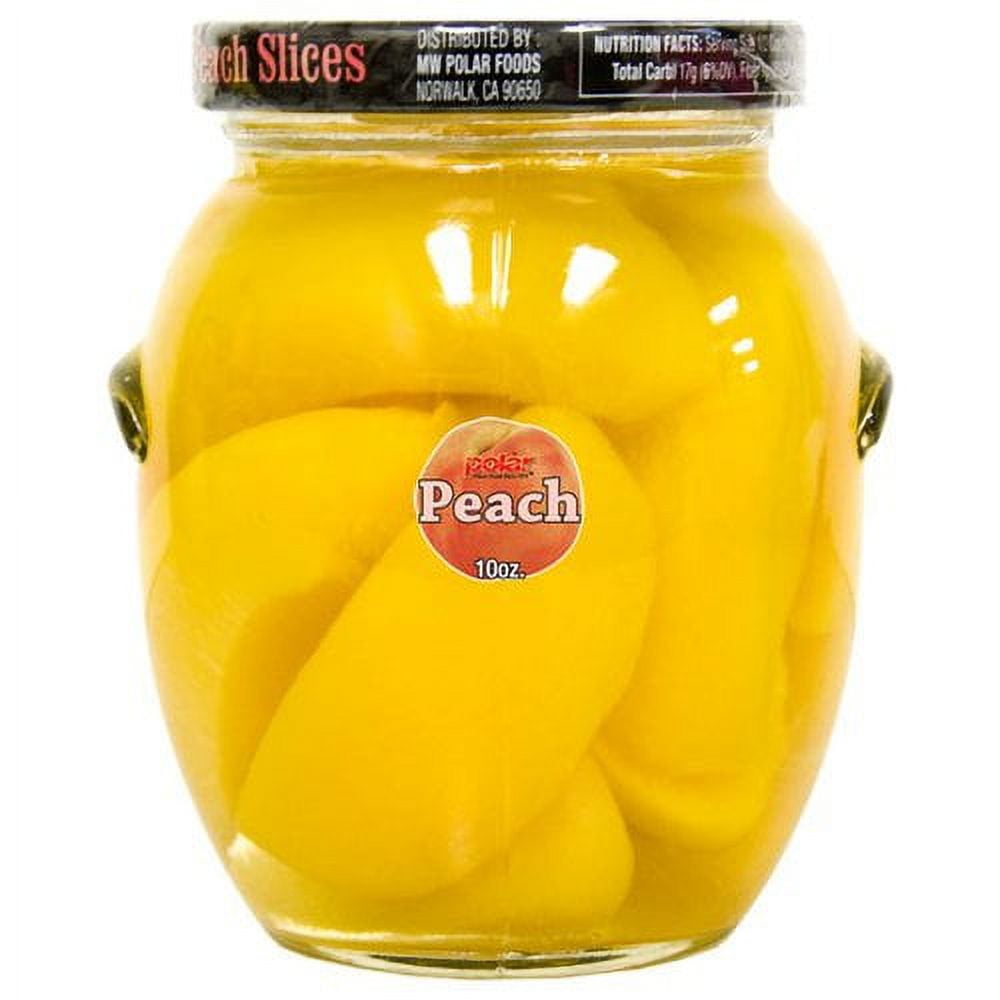 MW Polar Peach Slices in Light Syrup, 10 oz Jar - Walmart.com