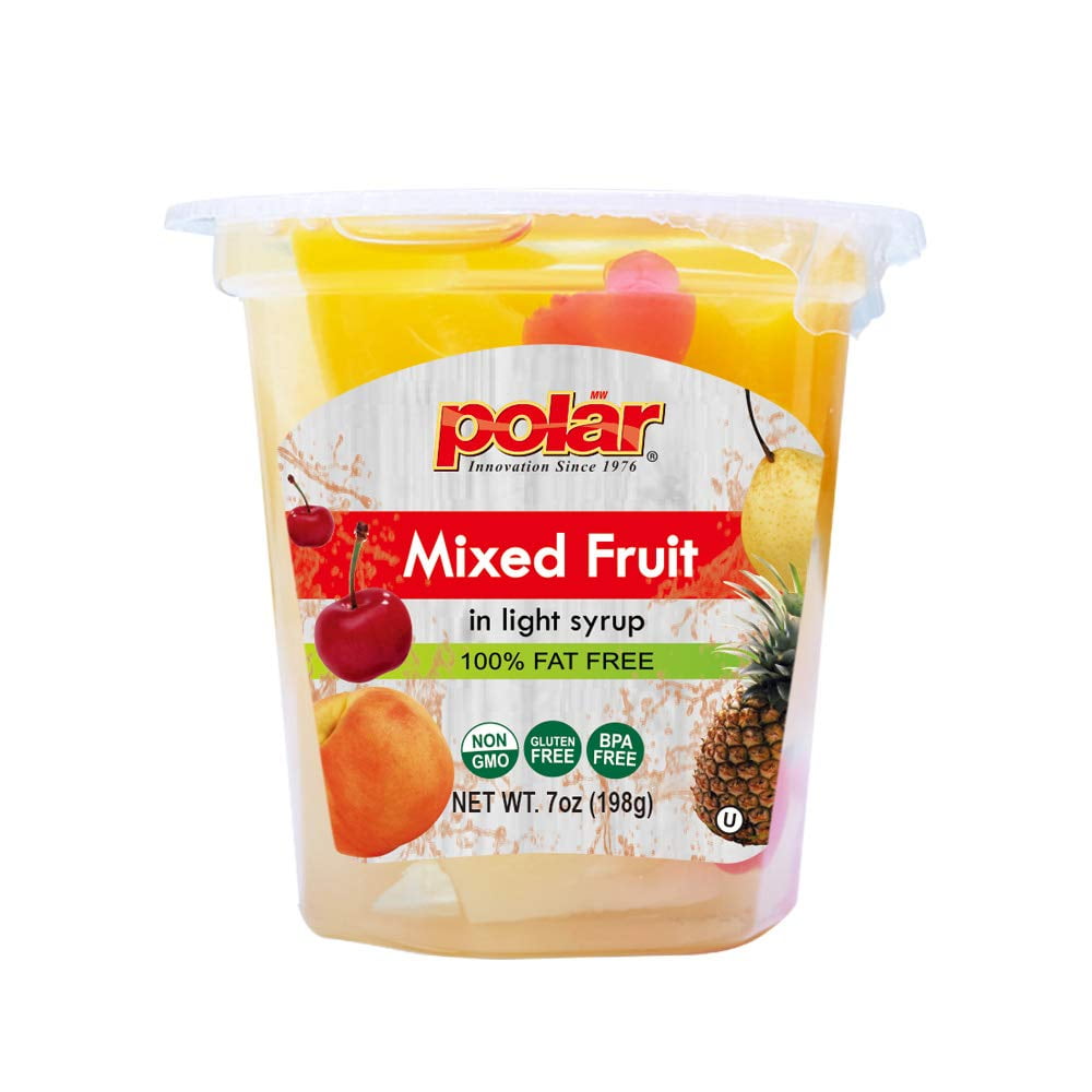 MW Polar Snack Cup, TSF6 Mixed Fruits in Light Syrup, 7 Ounce (Pack of ...