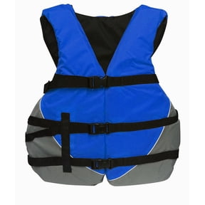 Onyx Universal Adult Life Vest - Durable, Lightweight, Adjustable, Blue ...