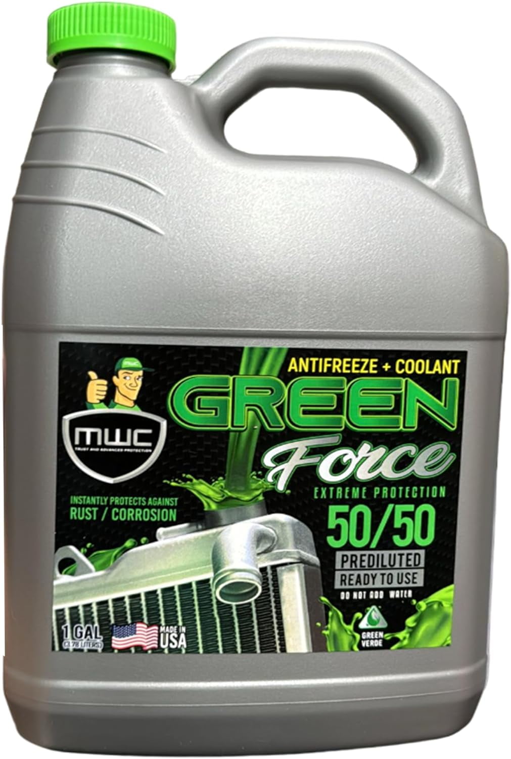 MWC Extreme Protection 50/50 Antifreeze & Coolant Green All-Season ...