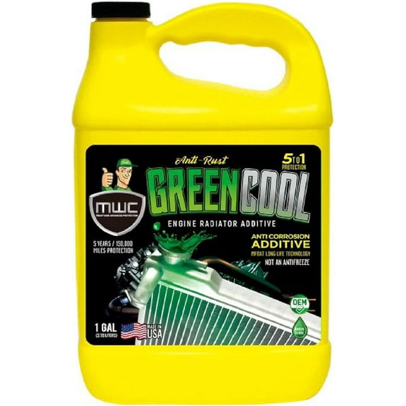 MWC Green Cool Engine Radiator Anti-Rust Additive, 1 Gallon, Corrosion ...