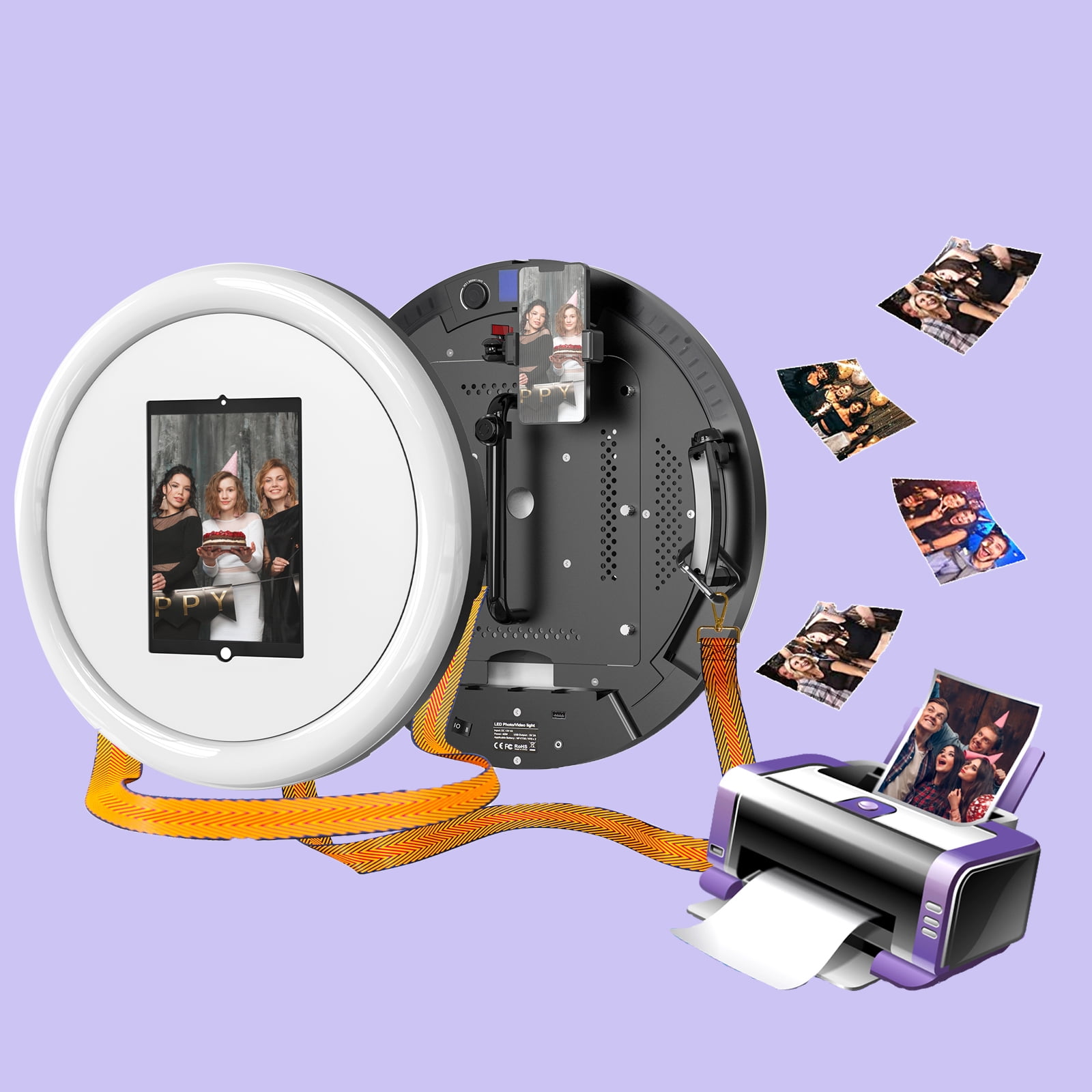 MWE Portable Photo Booth Compatible with Ipad 10.9in 10.2in, Detachable ...