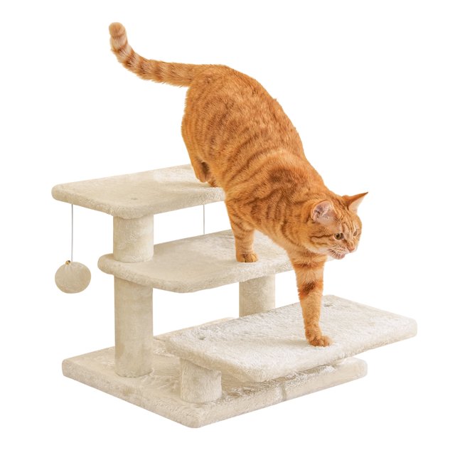 MWPO 15''H Multi-Step Pet Stairs for High Beds & Sofas, 3-Step Cat ...
