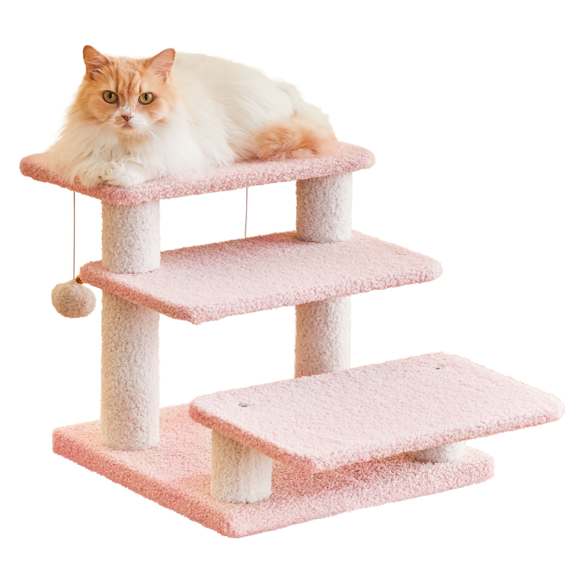 MWPO 15''H Multi-Step Pet Stairs for High Beds & Sofas, 3-Step Cat ...